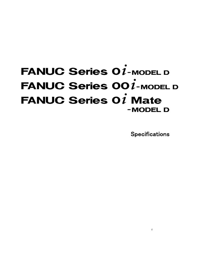 FS0i-D Spec (E) v05 | PDF