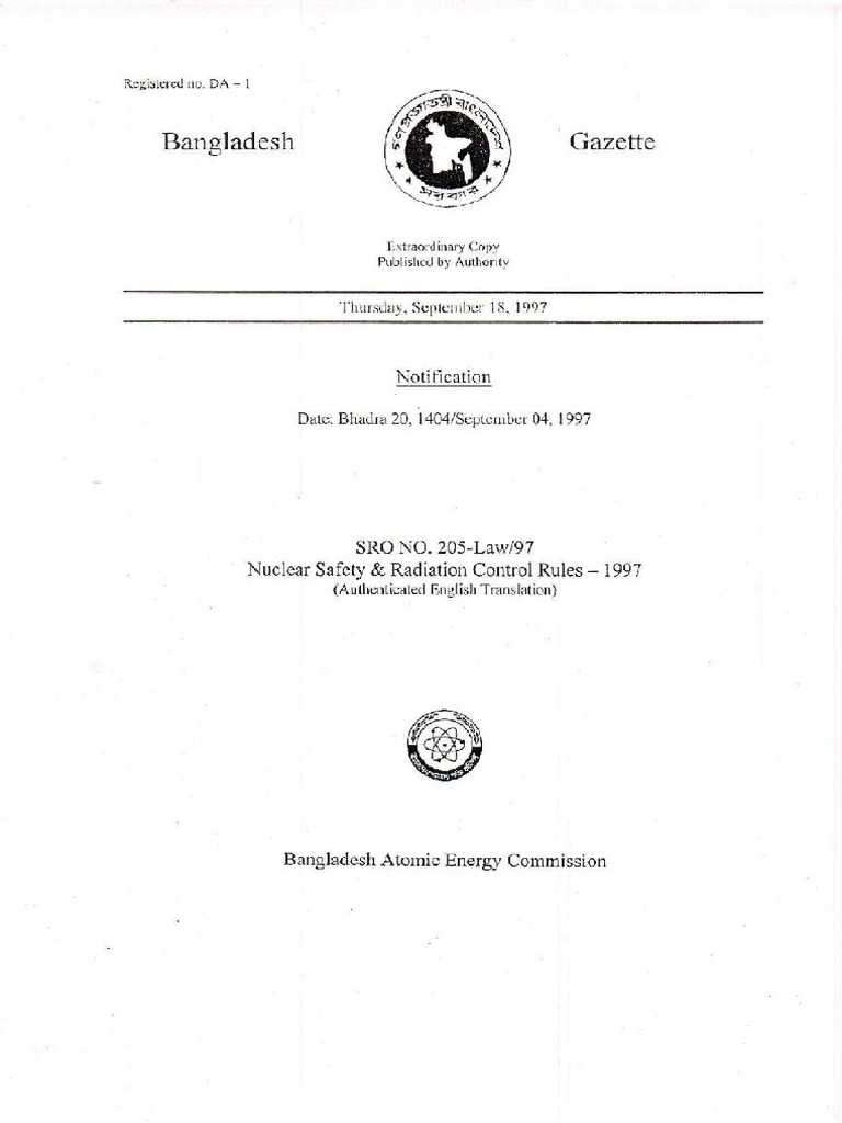 NSRC Rules 1997-English Type 24, 74 | PDF | Absorbed Dose | Radioactive ...