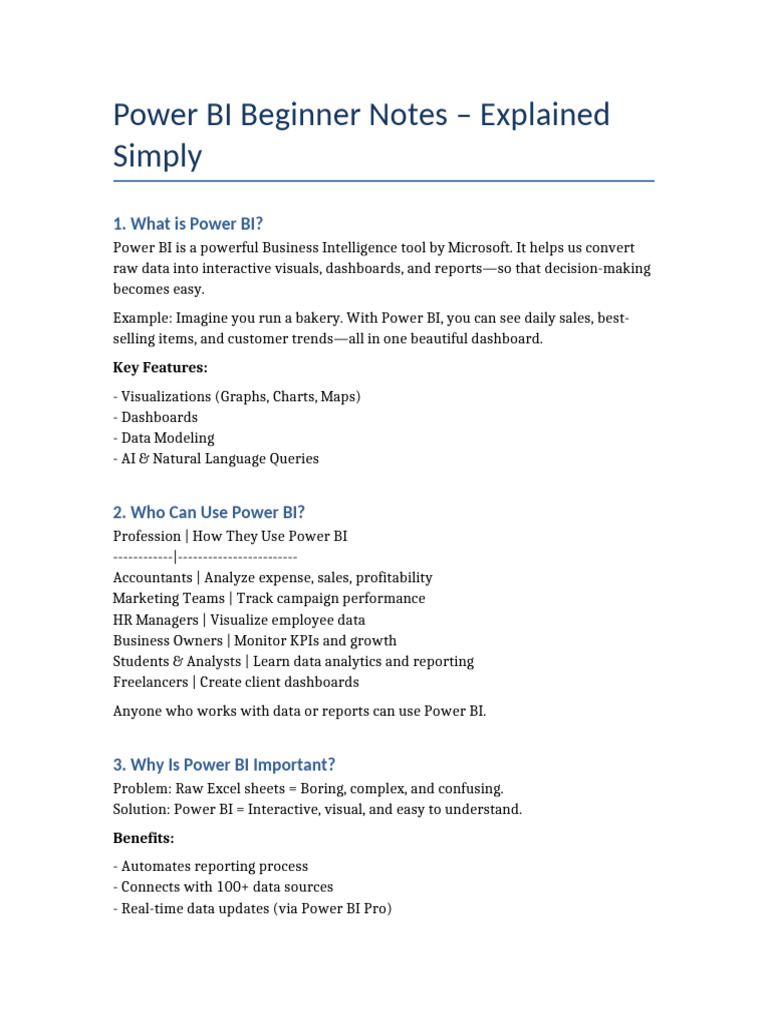 Power BI Beginner's Guide | PDF | Information Retrieval | Data