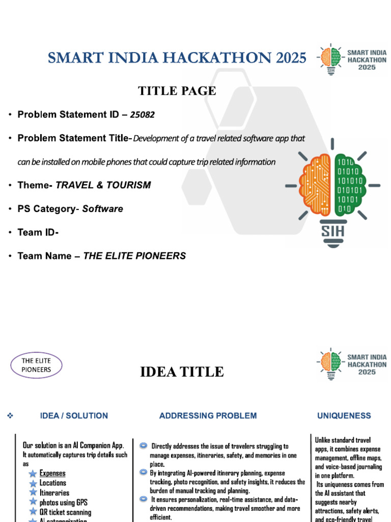 Sih Presentation | PDF