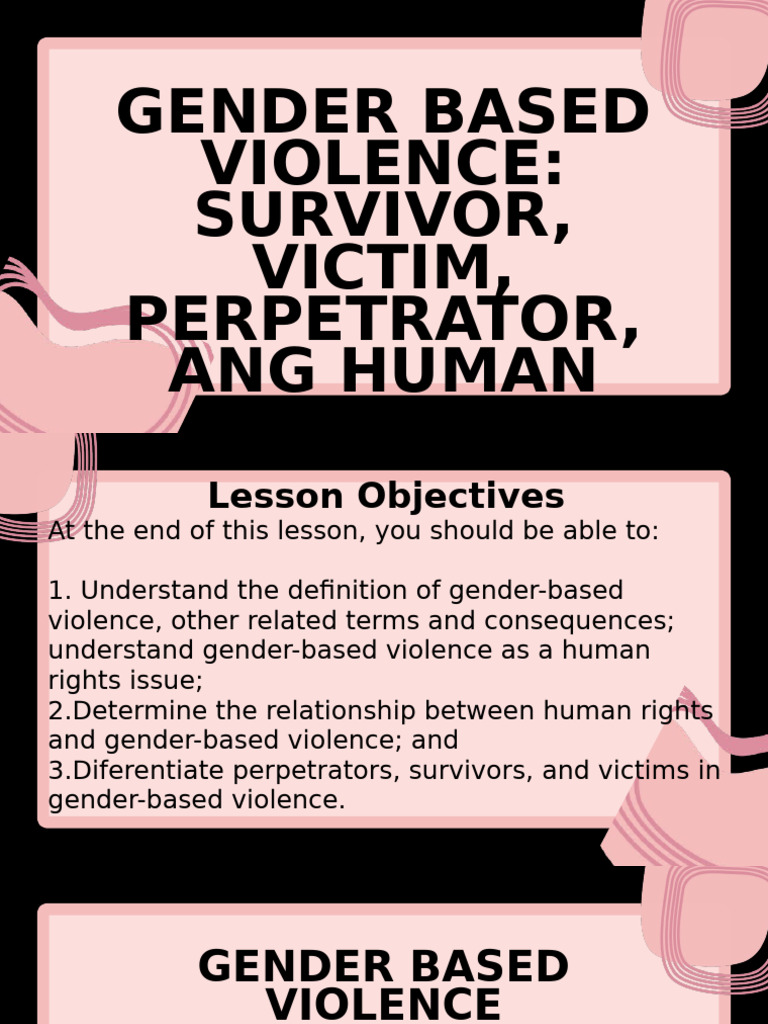 Understanding Gender-Based Violence | PDF | Domestic Violence | Violence