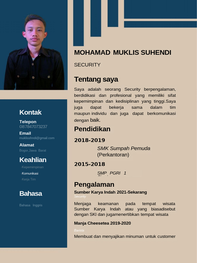 CV Muklis Suhendi | PDF