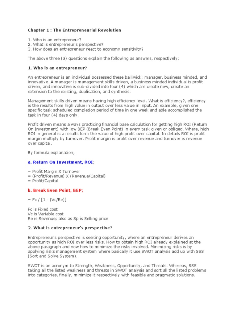 Entrepreneurship | PDF | Entrepreneurship | Innovation