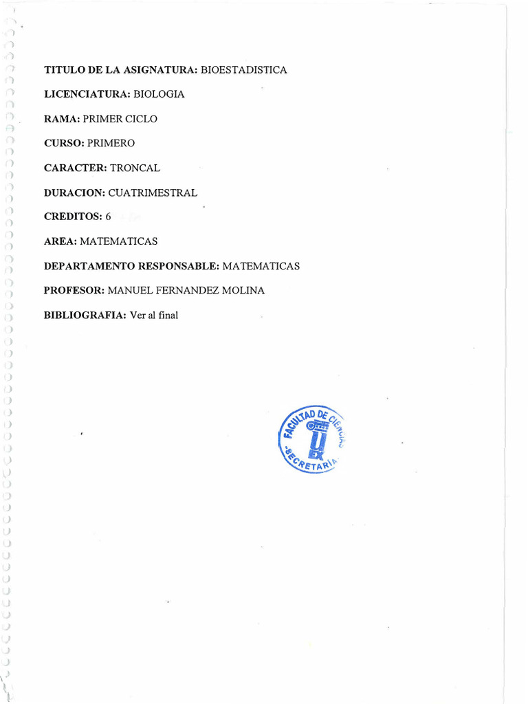 Bio Esta Di Stica | PDF