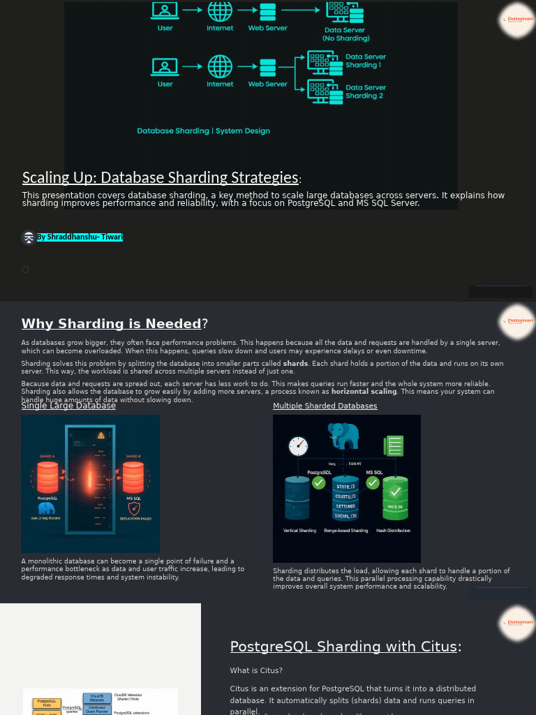 Scaling Up Database Sharding Strategies | PDF | Databases | Scalability
