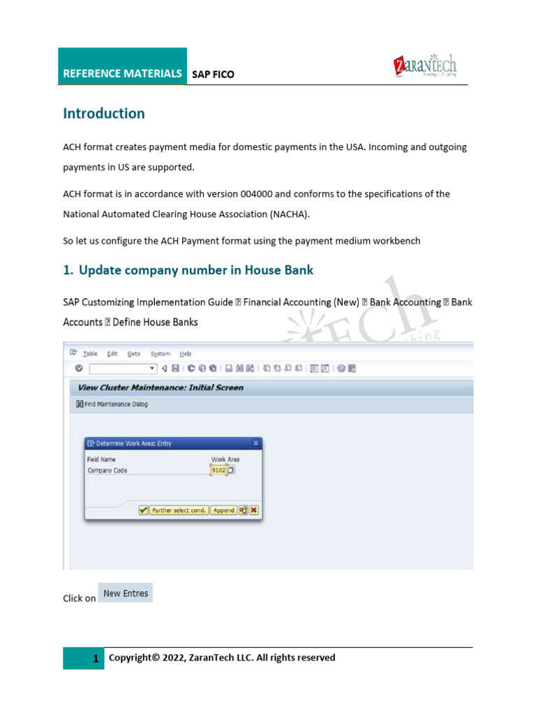 ACH US Configuration | PDF | Payments | Accounts Payable