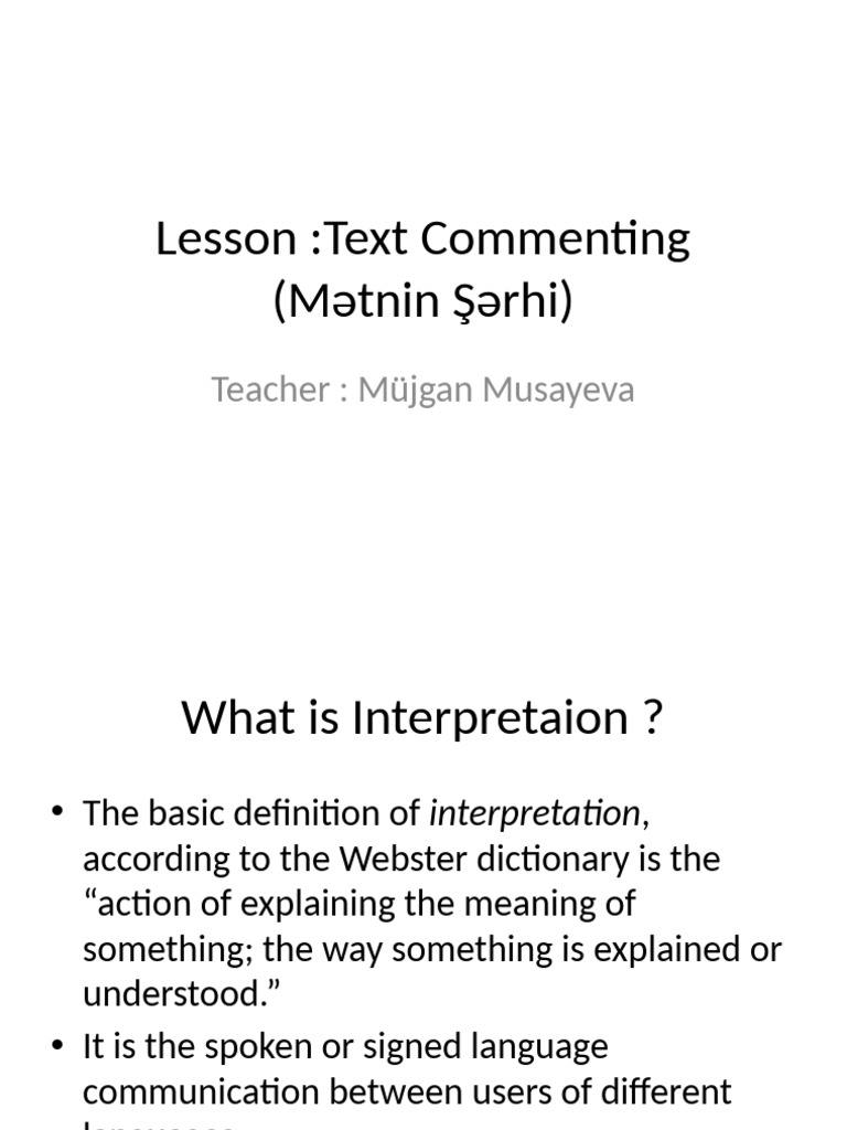 Understanding Interpretation Methods | PDF | Language Interpretation ...