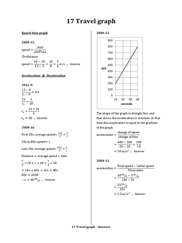 Travel Graph Q&A Guide | PDF | Acceleration | Spacetime