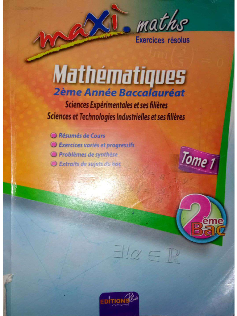 2bac Maxi Math Tome 1 - 0684663343 | PDF