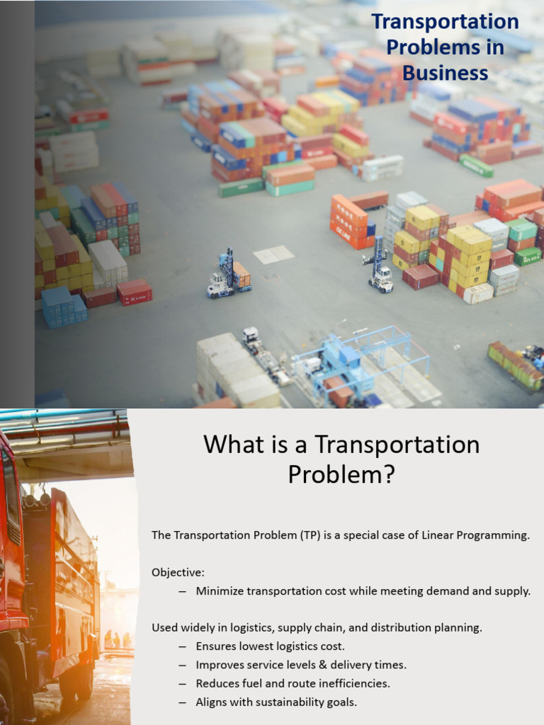 Transportation Problem | PDF | Transport | Logistics