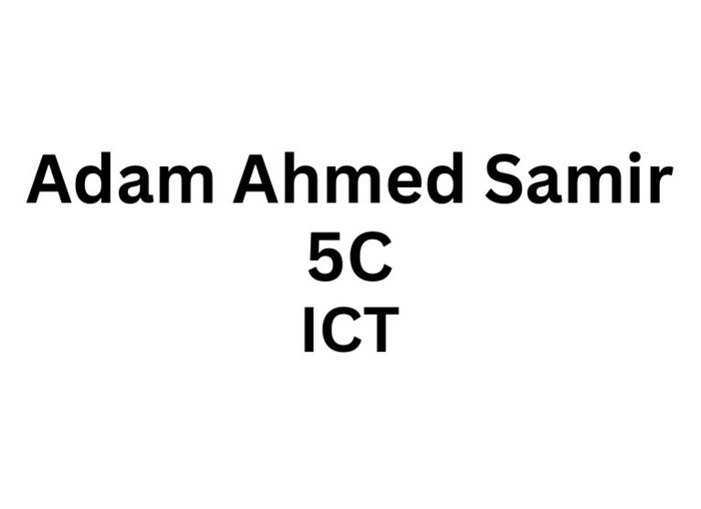 Adam Ahmed Samir 5C | PDF