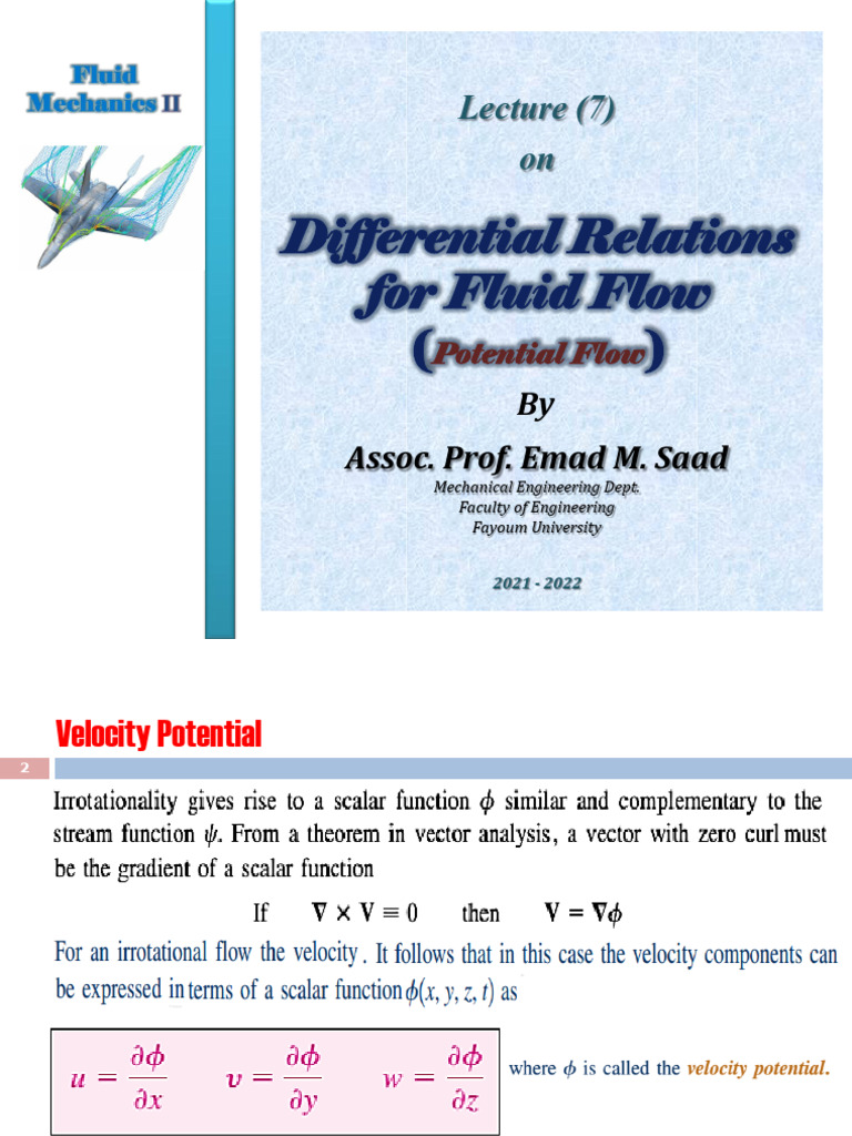 7 - Potential Flow | PDF