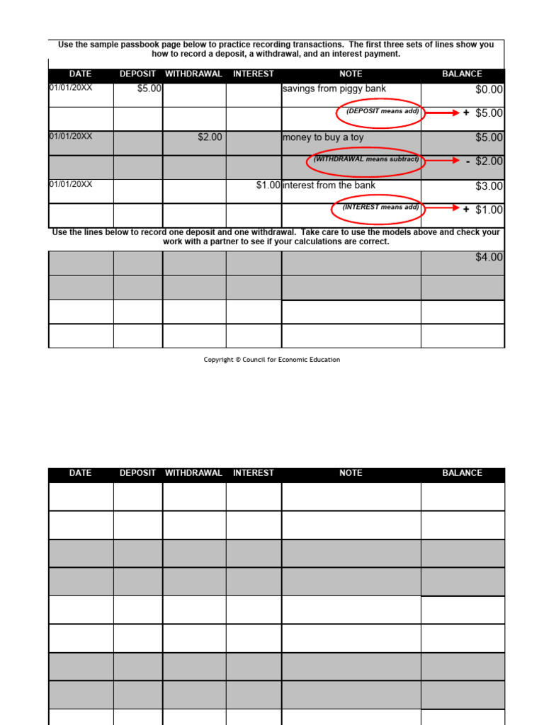 Practice Recording Bank Transactions | PDF