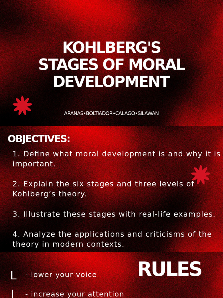 Kohlberg's Moral Development Stages Explained | PDF | Psychology ...