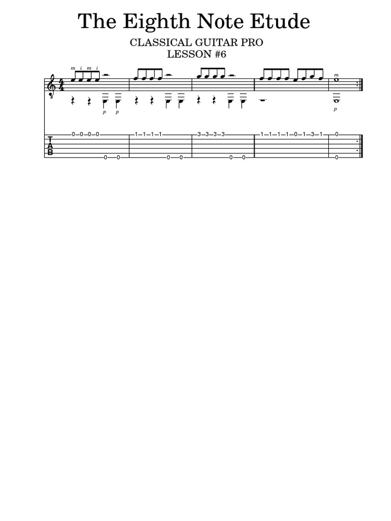 The Eighth Note Etude | PDF