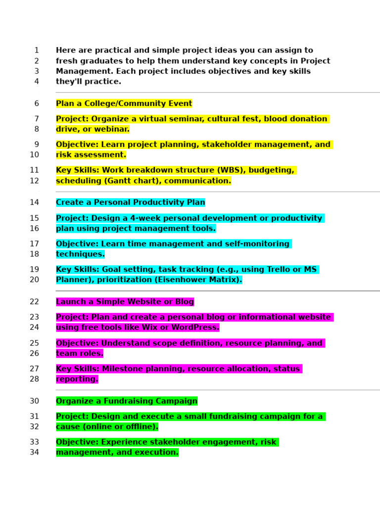 Project Ideas for Student Management | PDF | Project Management