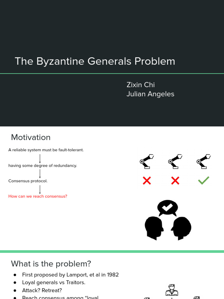 Byzantine Generals Problem Explained | PDF | Computer Architecture ...