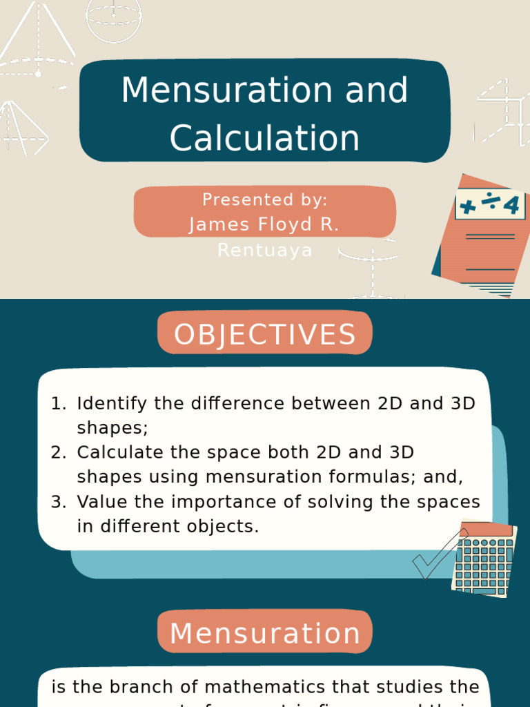 RENTUAYA - Mensuration & Calculation | PDF | Area | Shape