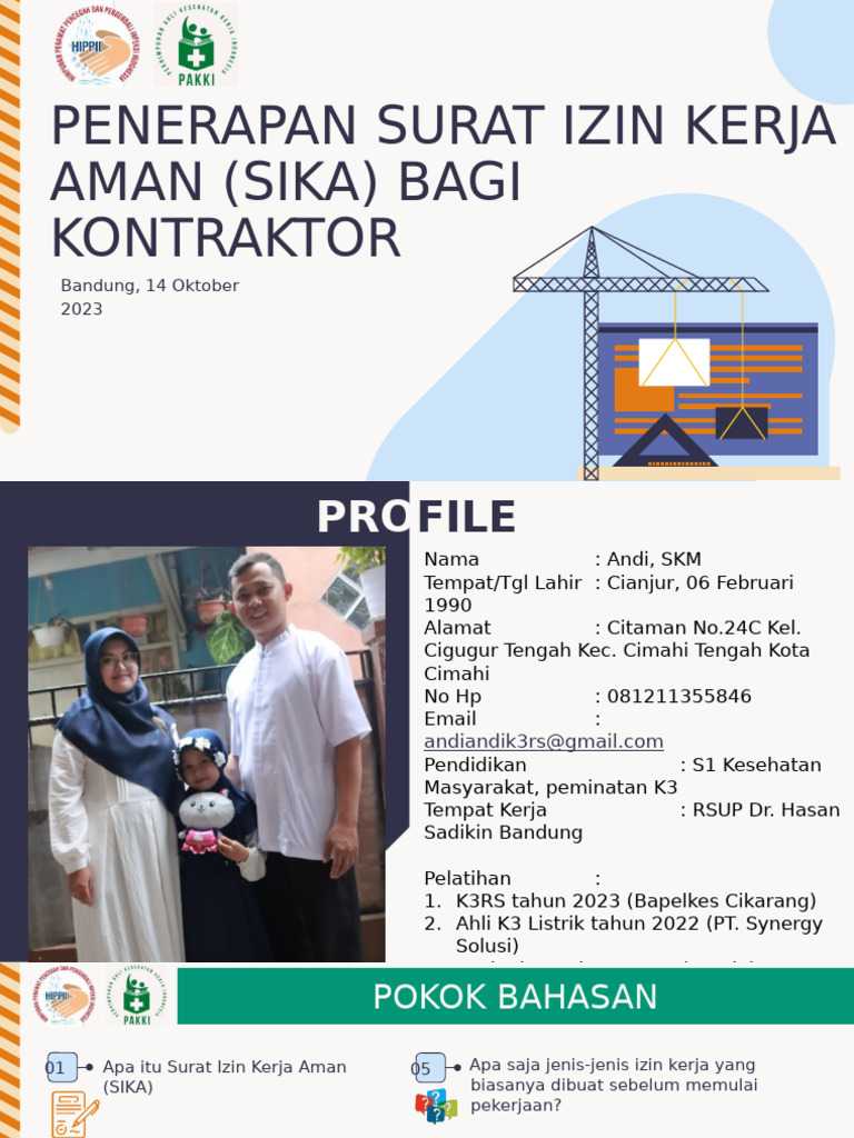 Surat Izin Kerja Aman - Webinar Icra | PDF