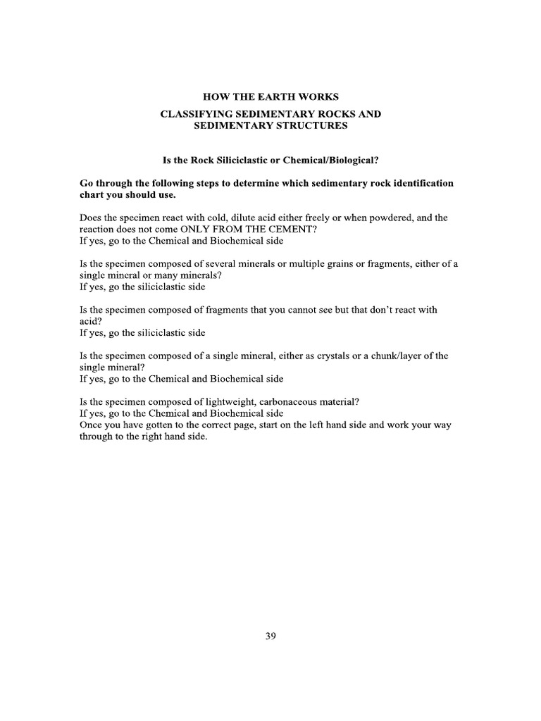 Sedimentary Rocks Lab | PDF