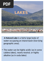 Types and Formation of Lakes | PDF | Lake | Drainage Basin