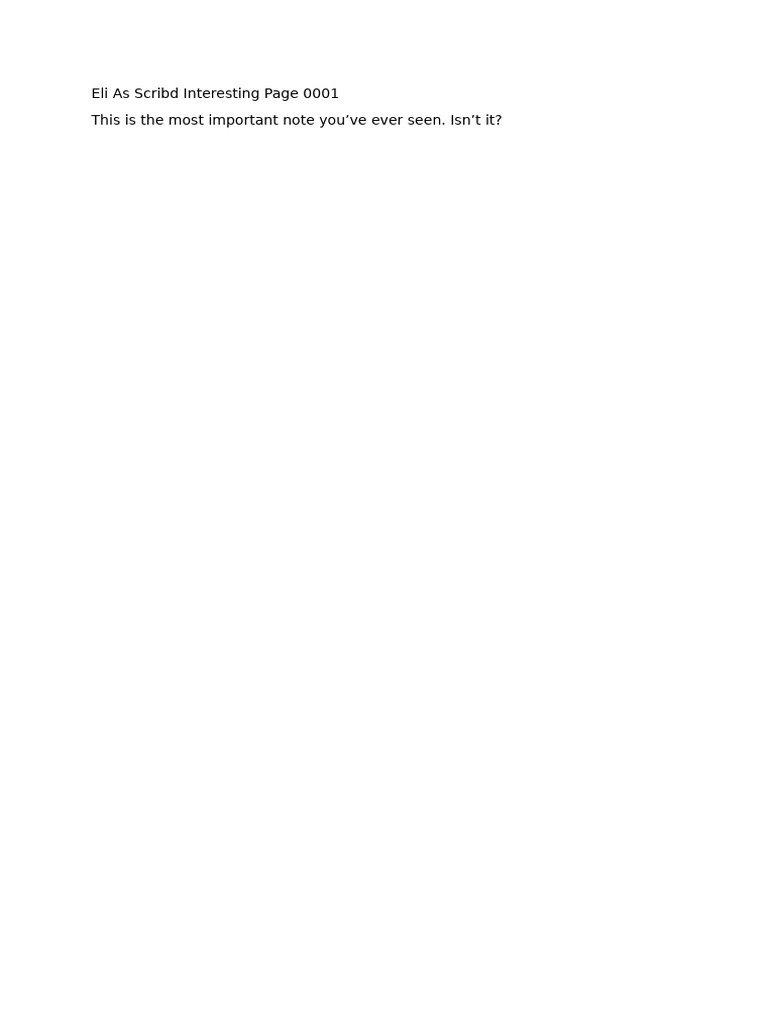Eli As Scribd Interesting Page 0001 | PDF