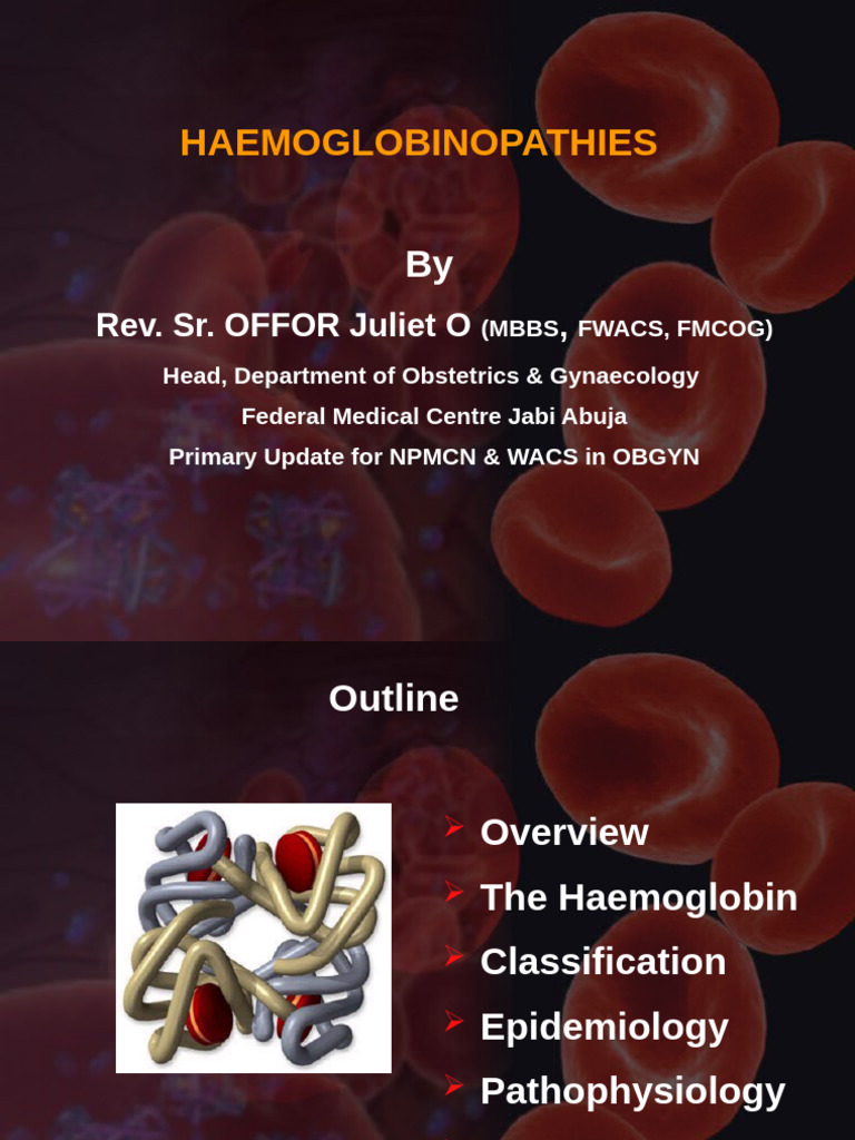 Haemoglobinopathies by For Revision Course | PDF | Hemoglobin | Blood