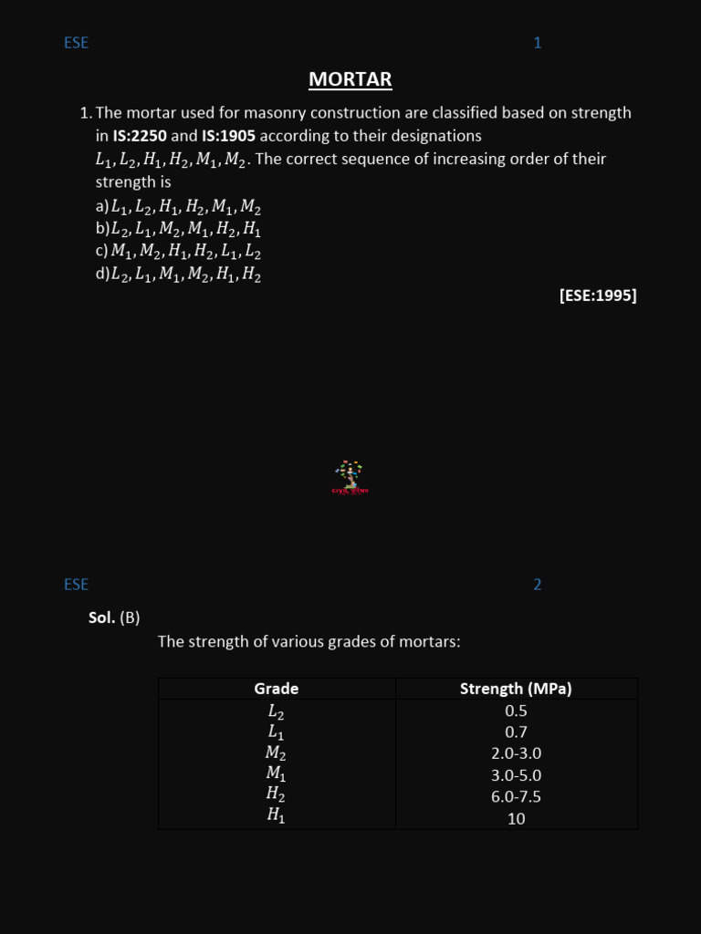 Mortar and Lime | PDF | Mortar (Masonry) | Lime (Material)