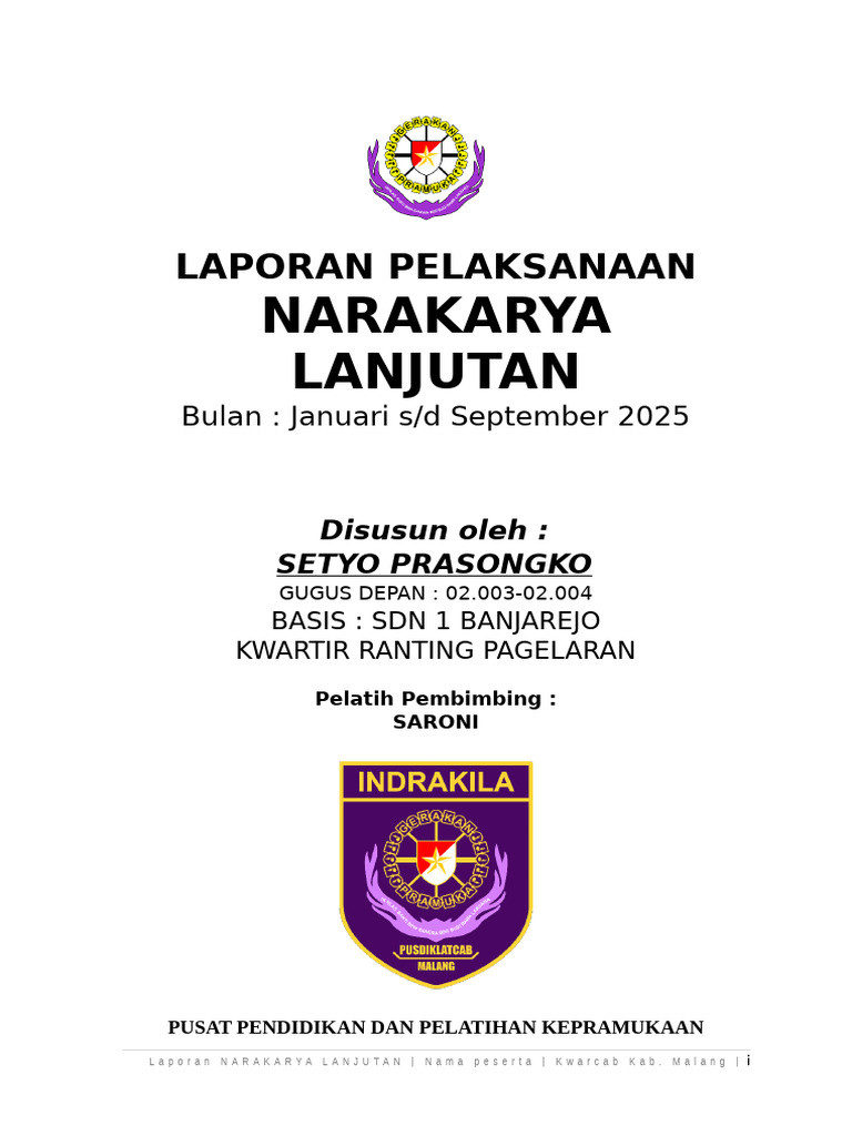 Contoh Form Narakarya Ii_dian | PDF