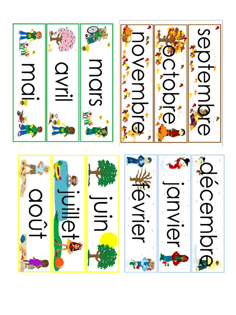 Étiquettes Les Mois | PDF