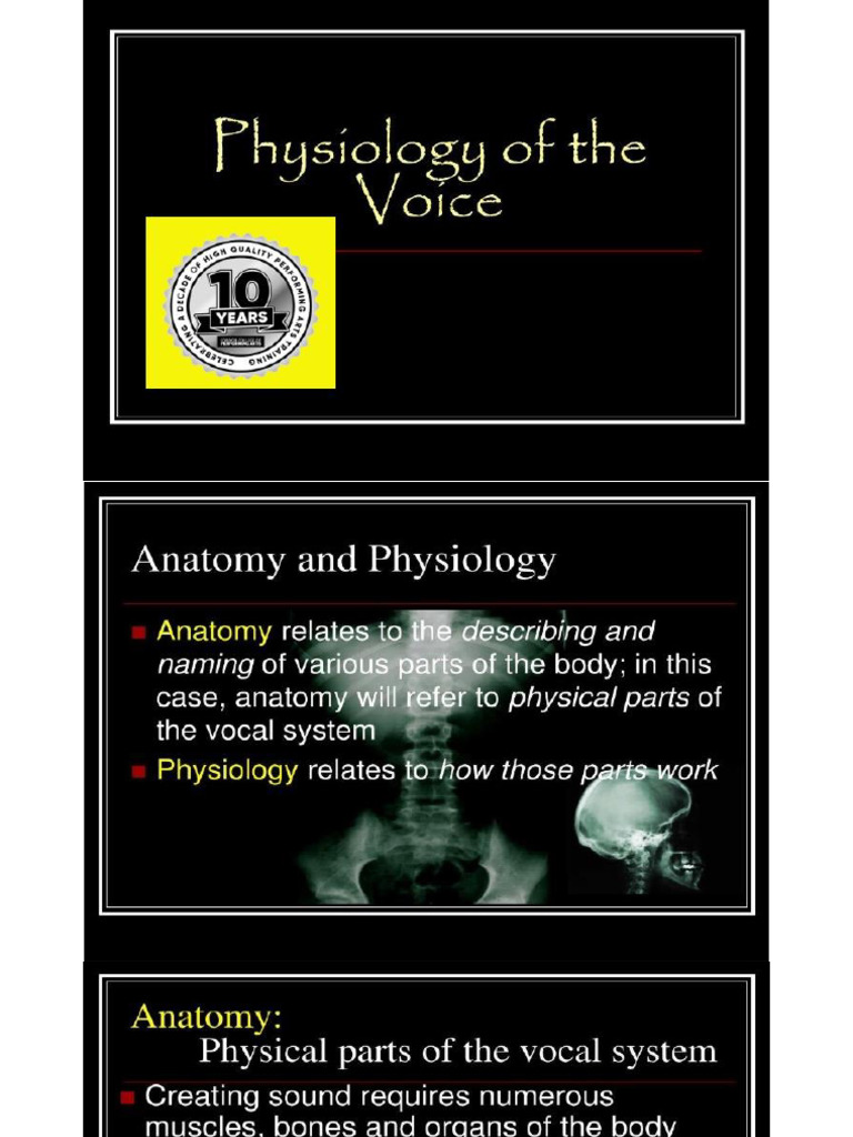 Vocal Anatomy Pdf