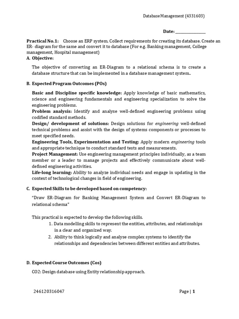 ER-Diagram to Database Conversion Guide | PDF | Inheritance (Object ...