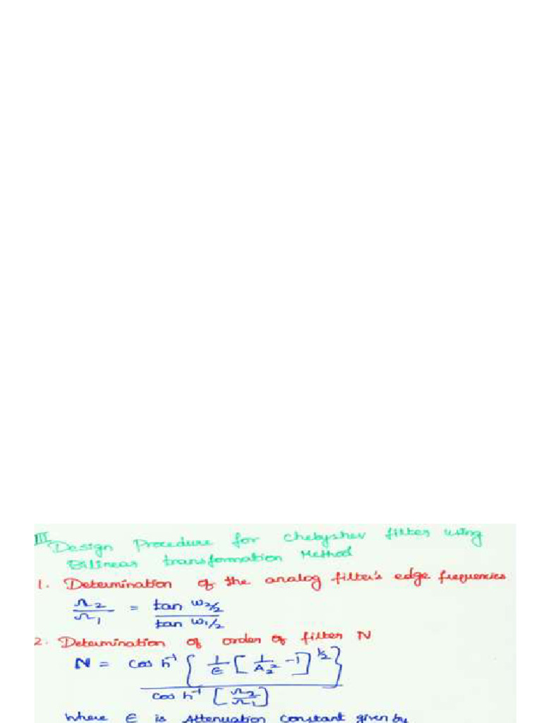 S12 - Design of Digtal Chebyshev Using Bilinear Transformation Method ...