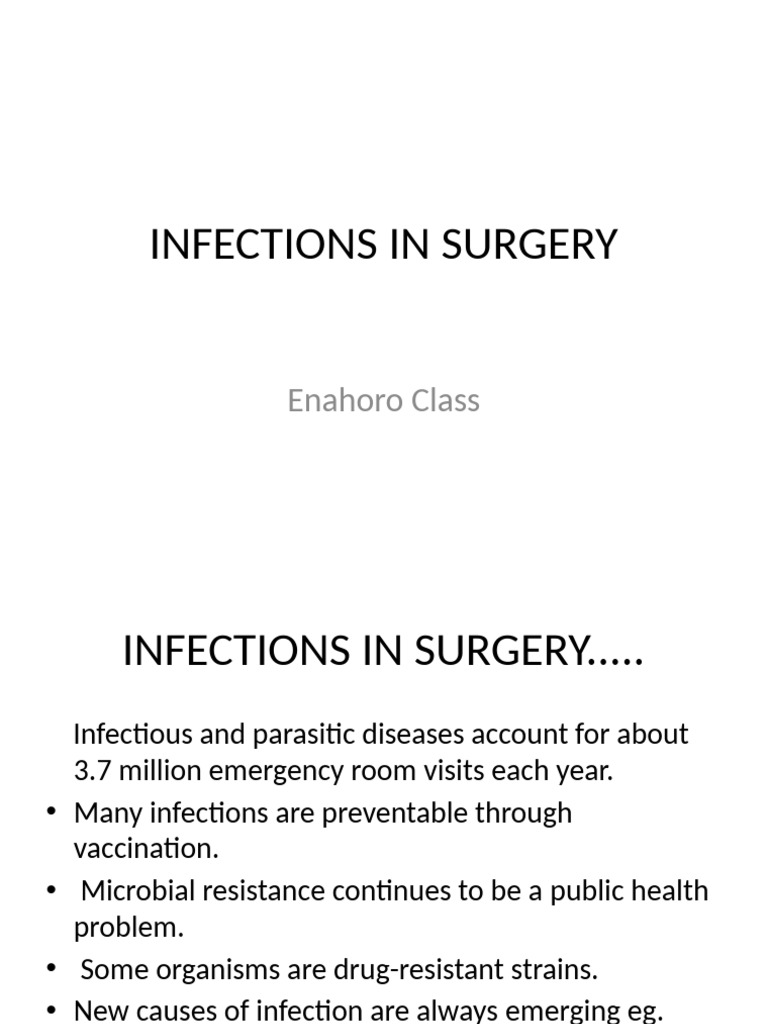 Understanding Surgical Infections | PDF | Virus | Infection