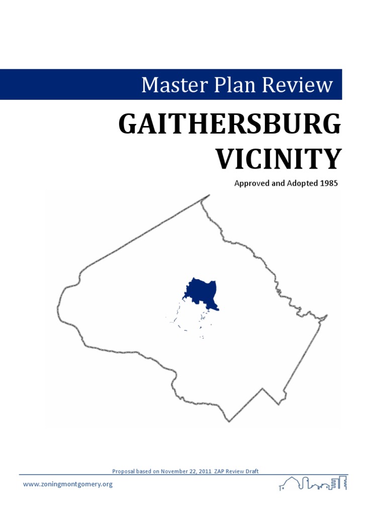 Gaithersburg Vicinity: Master Plan Review | PDF | Urbanization | Urban ...
