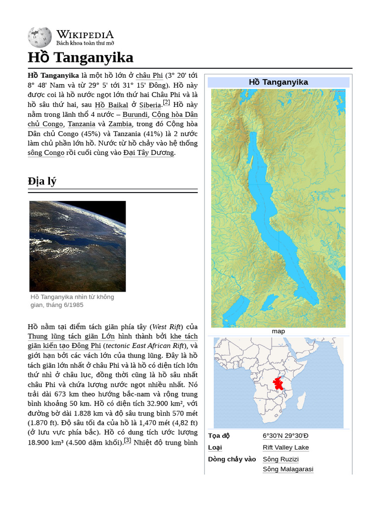 H Tanganyika | PDF