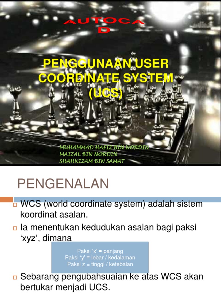 Penggunaan User Coordinate System | PDF