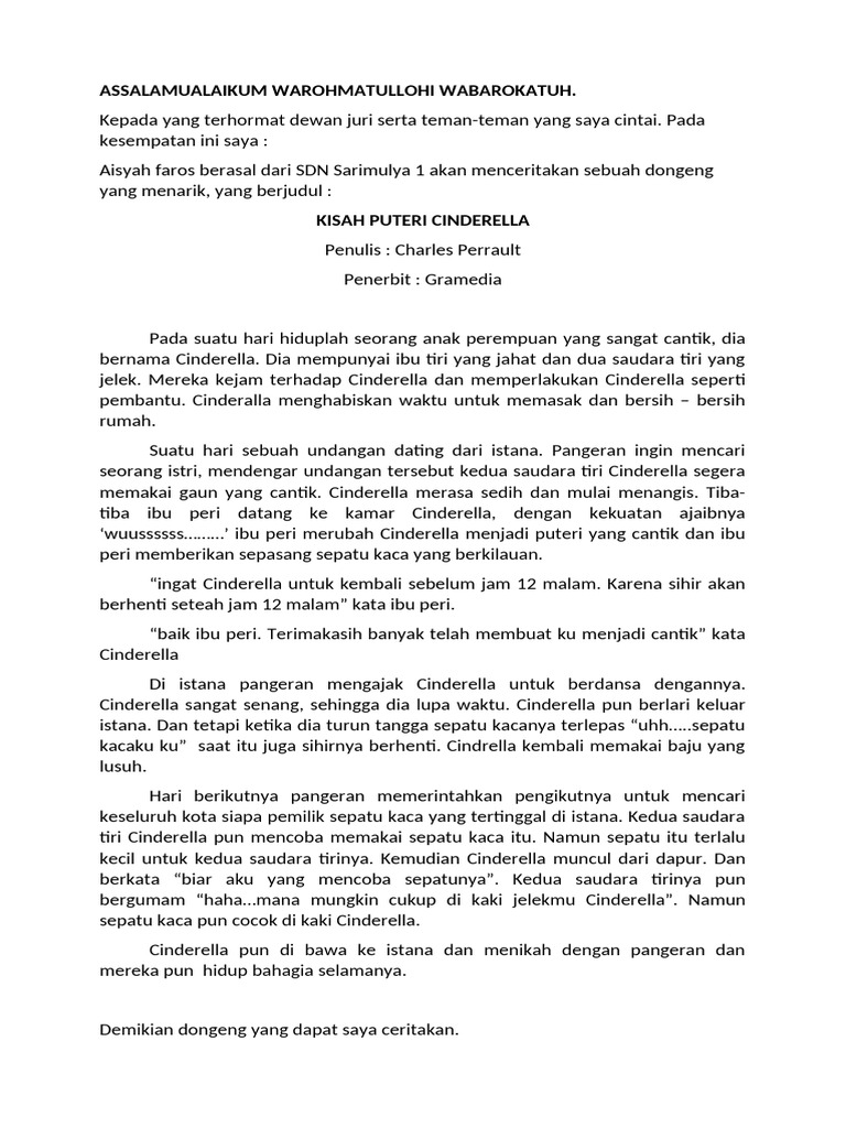 Dongeng Cinderella | PDF