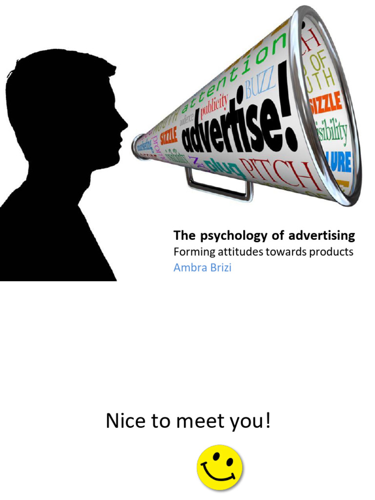 Psychology of Advertising Slides Lecture 3 | PDF | Attitude (Psychology ...