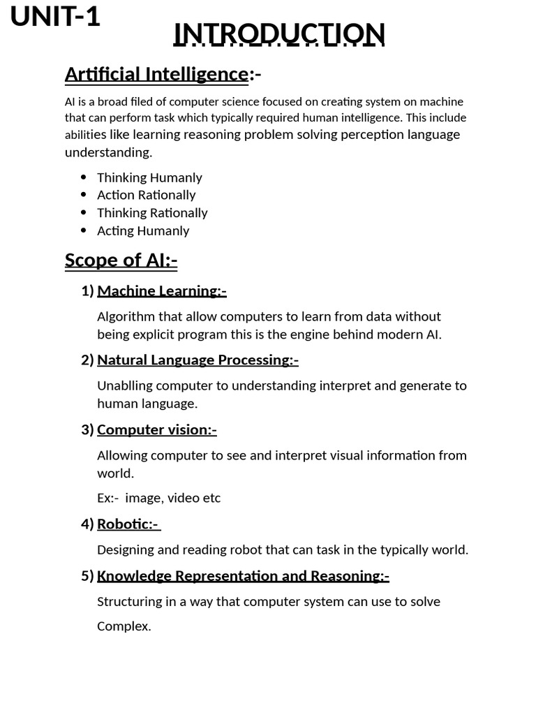 Overview of Artificial Intelligence | PDF | Artificial Intelligence ...
