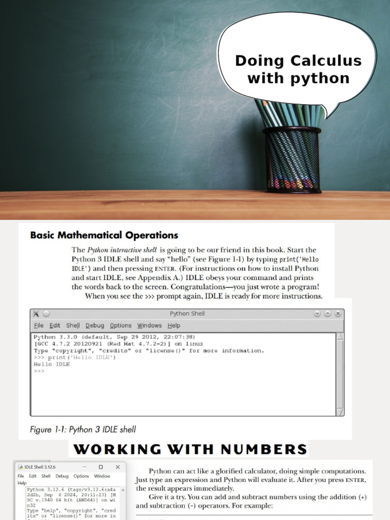 L5. Doing Calculus With Python | PDF