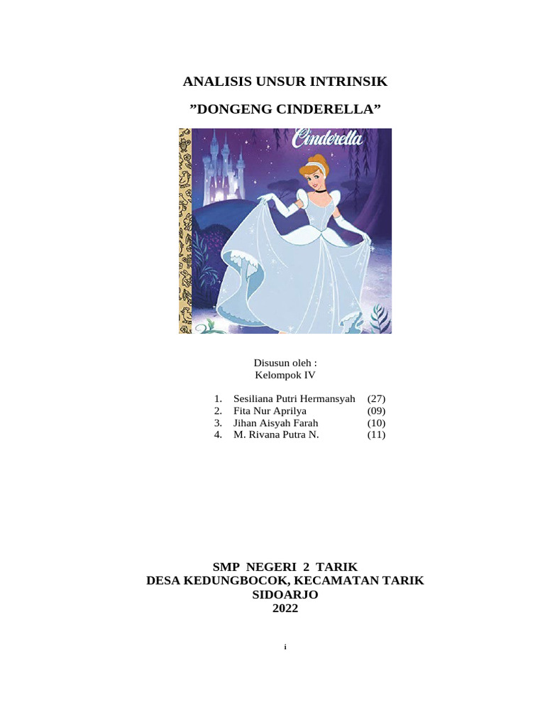 Analisis Intrinsik Dongeng Cinderella | PDF
