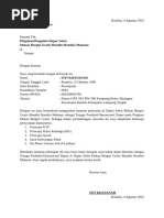 Surat Lamaran MBG | PDF