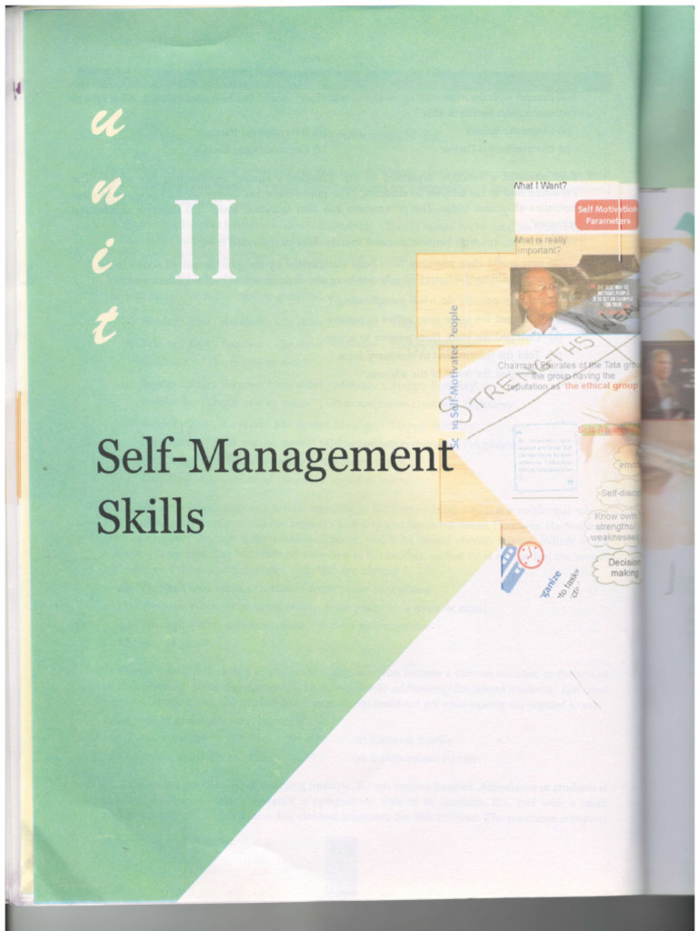 Self-Management Skills for Stress Relief | PDF | Motivational | Motivation