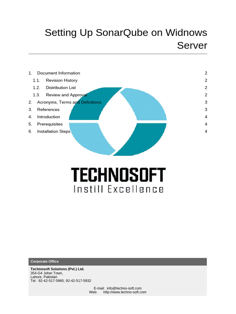 Setting Up SonarQube On Windows Server | PDF | Microsoft Sql Server | Databases