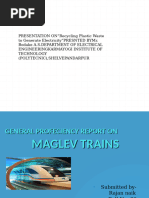 Magnetic Levitation Train Project Report | PDF | Train | Transport