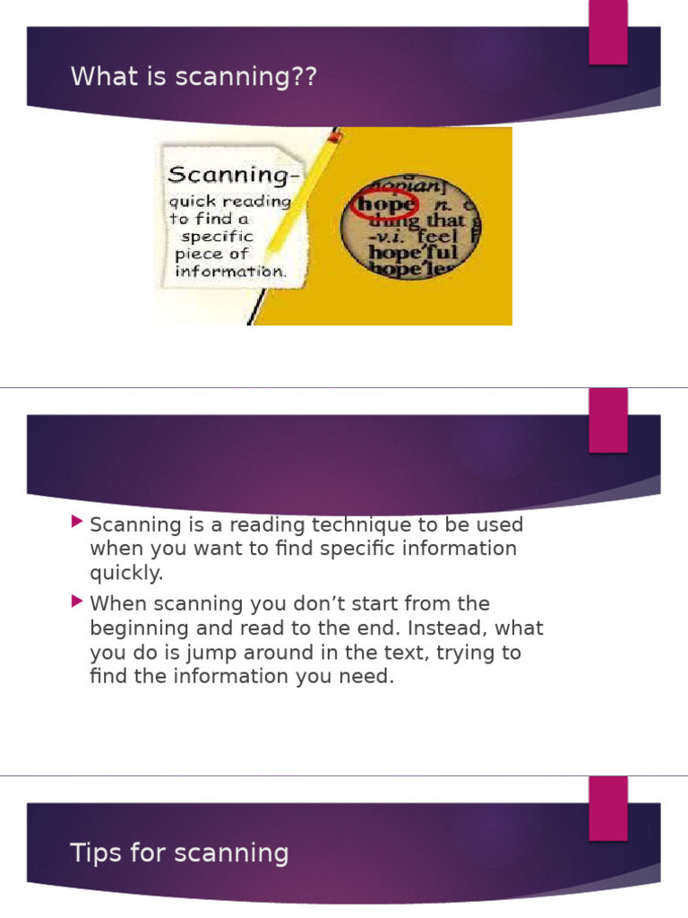 Effective Scanning Techniques Explained | PDF