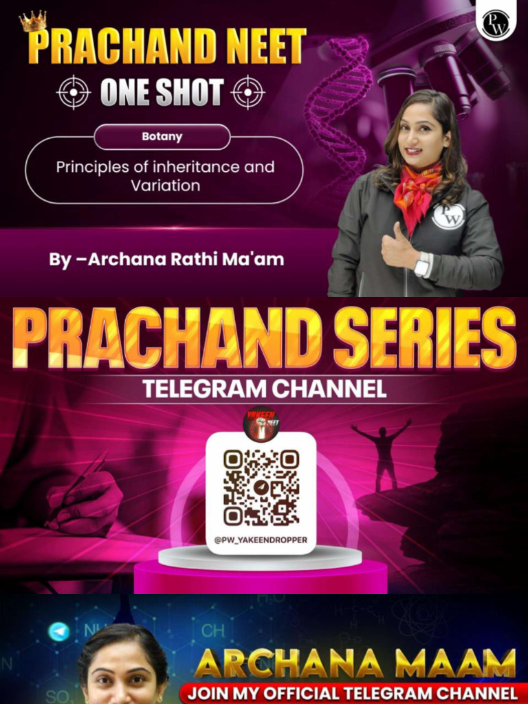 Principle of Inheritance and Variation - Class Notes-2 | PDF