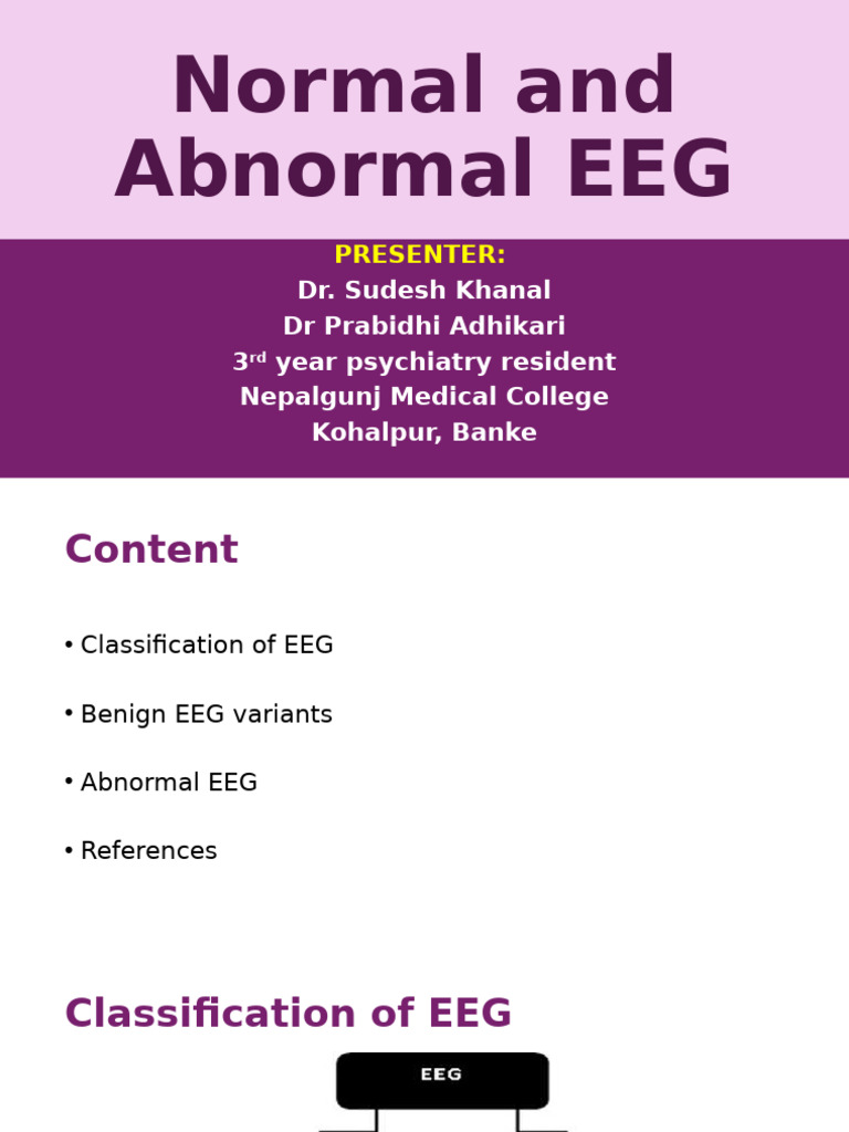 Normal EEG Patterns Explained | PDF | Electroencephalography | Epilepsy