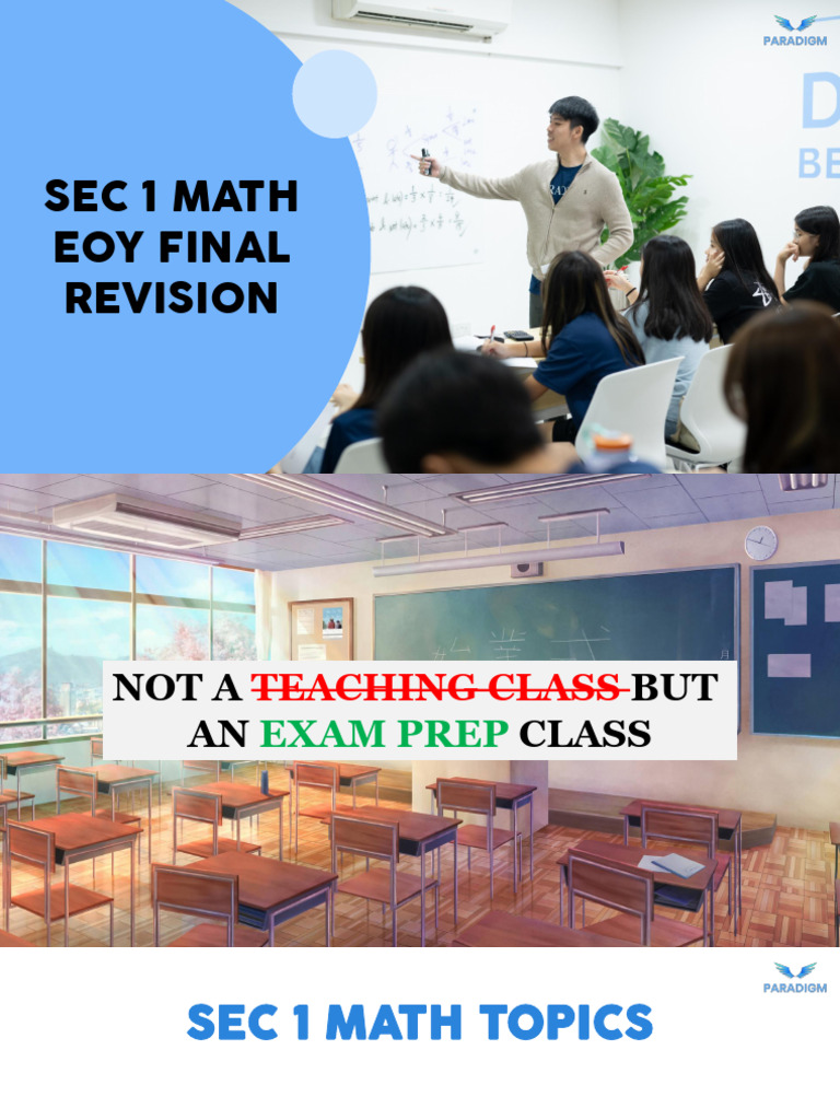 Sec 1 Math Exam Preparation Guide | PDF | Numbers | Percentage